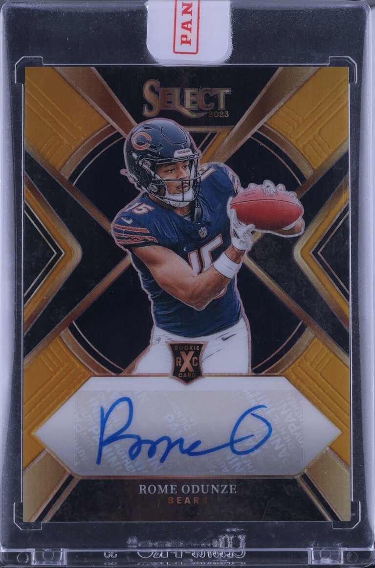 2023 Select '24 XRC Gold Prizm Rome Odunze ROOKIE AUTO /10 #2 CGC AUTH ...