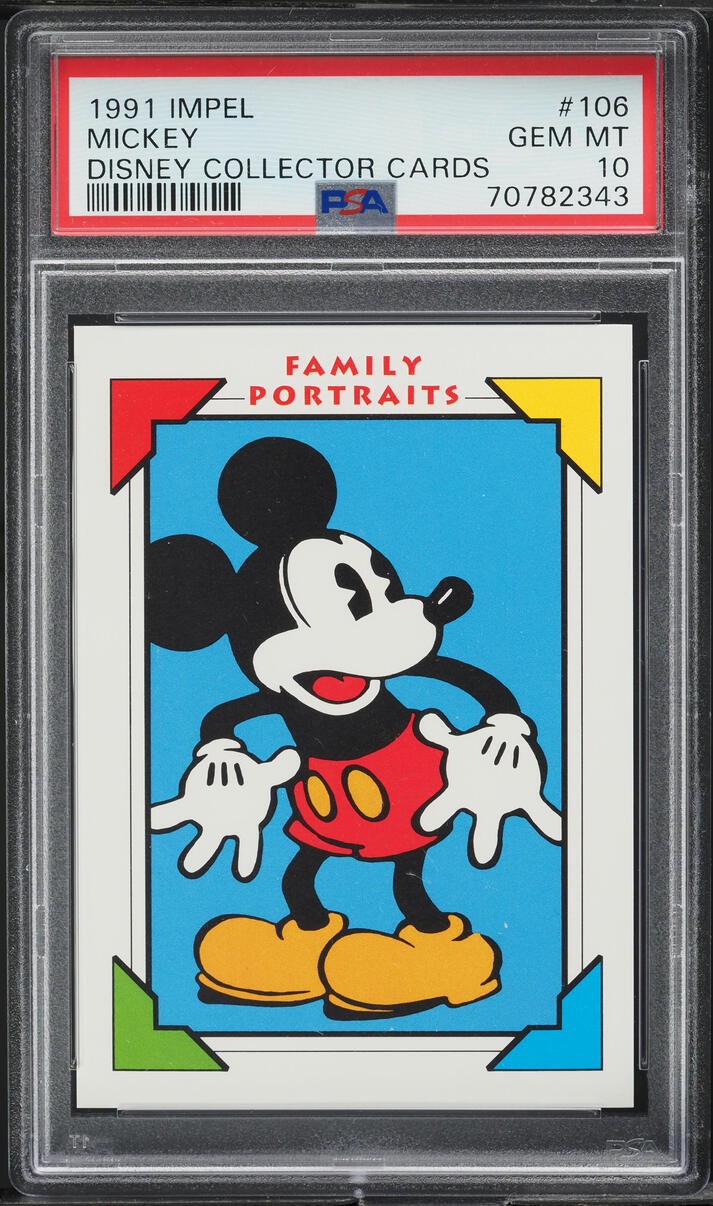 1991 Impel Disney Collector Cards Mickey #106 PSA 10 GEM MINT on ...