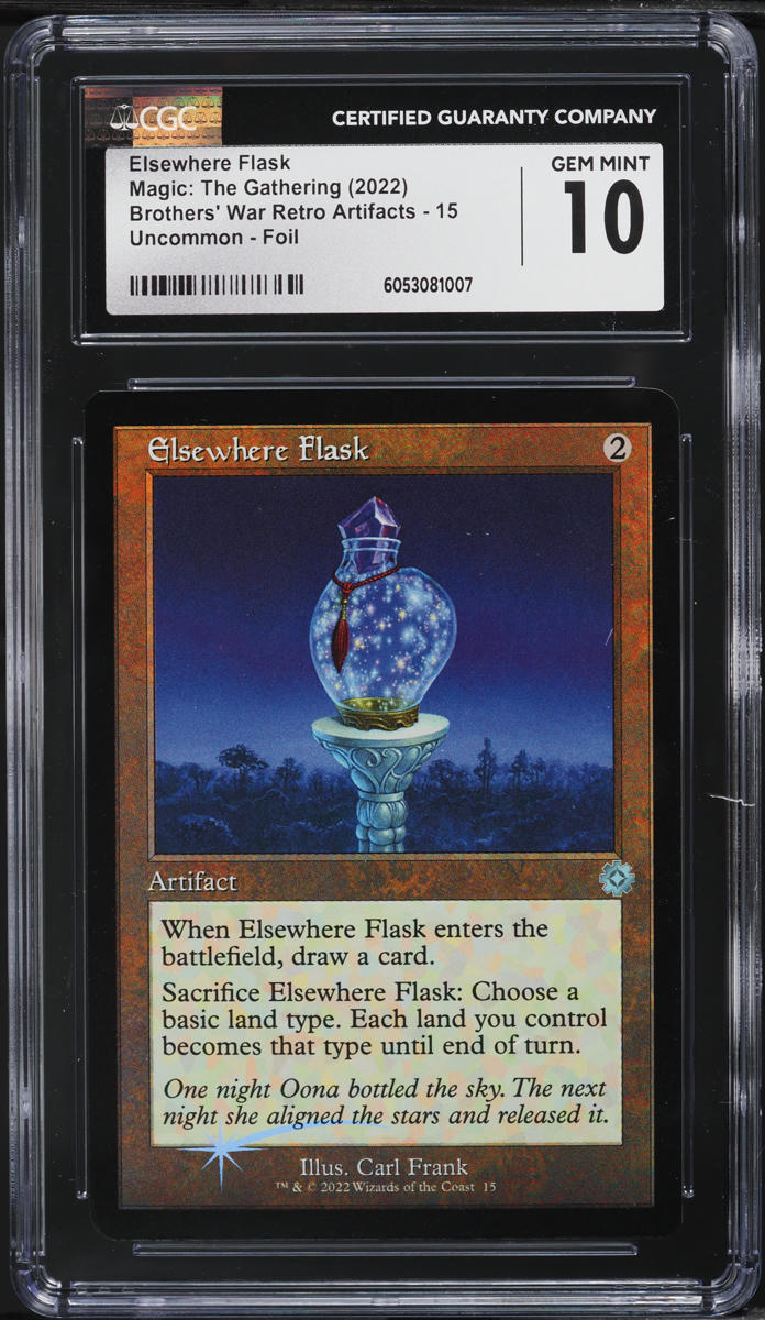 2022 MTG Brothers' War Retro Artifacts Foil Elsewhere Flask #15 CGC 10 ...