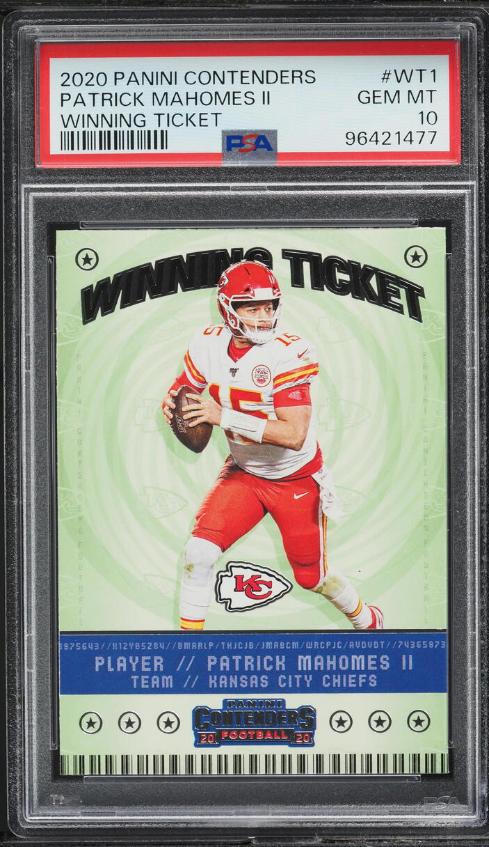 2020 Panini Contenders Winning Ticket Patrick Mahomes II #WT1 PSA 10 ...