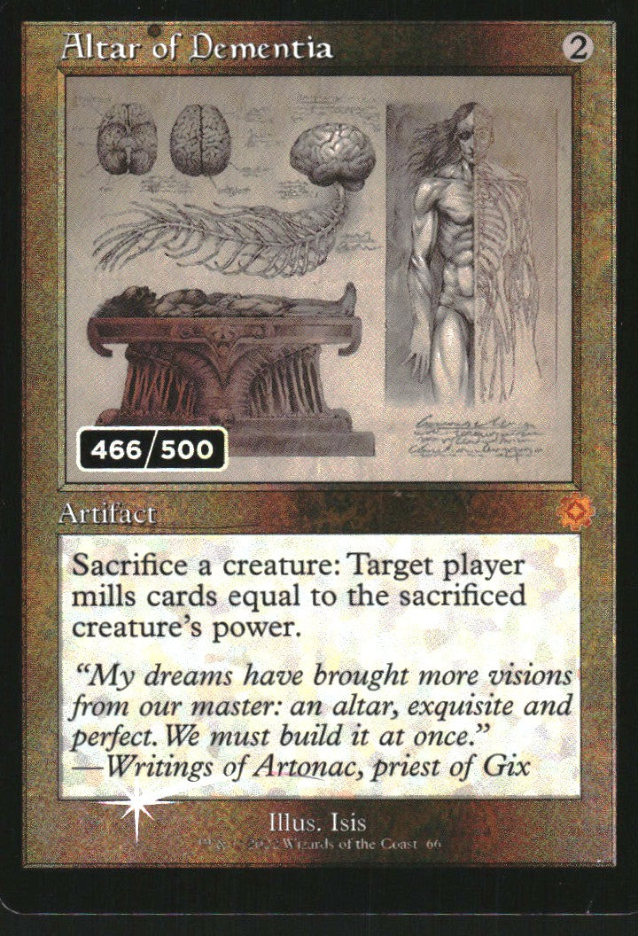 2022 Magic The Gathering Brothers War Retro Artifacts Foil #66 Altar of ...