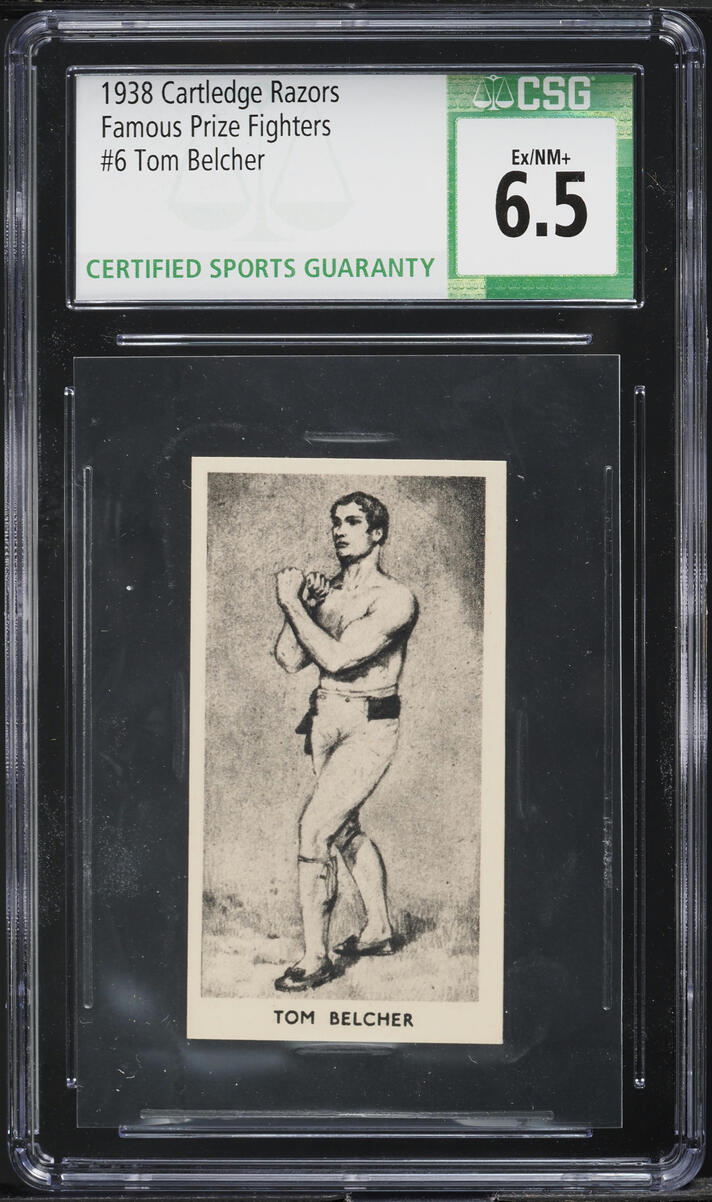 1938 Cartledge Famous Prize Fighters Tom Belcher #6 CSG 6.5 EXMT+ on ...
