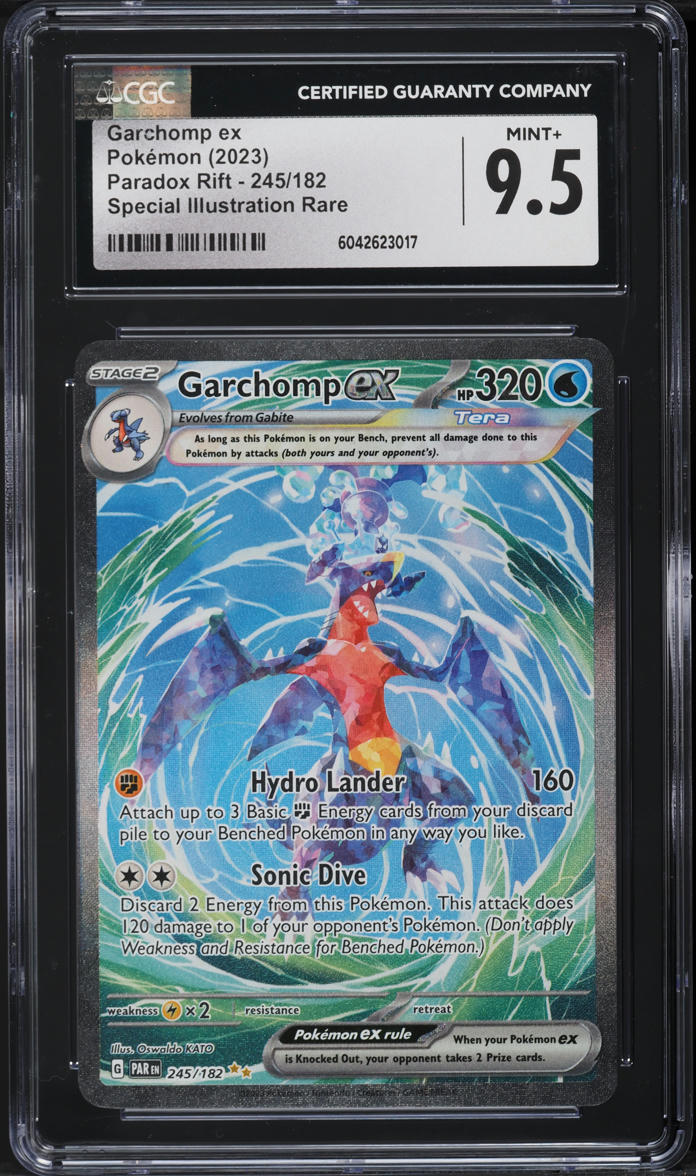 2023 Pokemon Scarlet & Violet Paradox Rift SIR Garchomp ex #245 CGC 9.5 ...