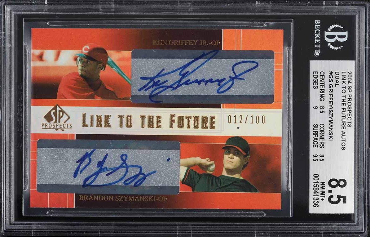 2004 SP Prospects Link Future Ken Griffey Jr. B.J. Szymanski AUTO /100 ...