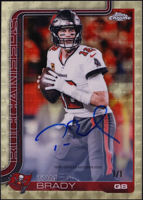 2025 Topps Chrome Legend Superfractor Tom Brady AUTO 1/1 #CLA-TB CGC ...