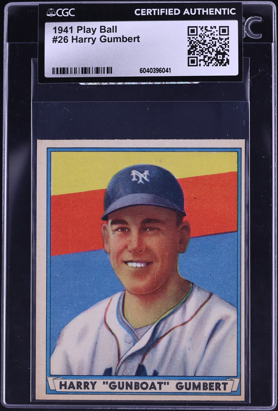 1941 Play Ball Harry Gumbert #26 CGC AUTH on Fanatics Collect