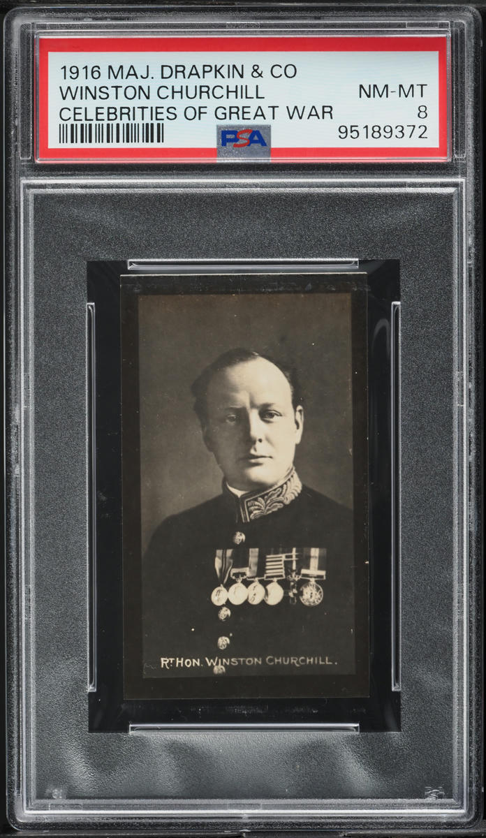 1916 Major Drapkin Celebrities Of Great War Winston Churchill PSA 8 NM ...