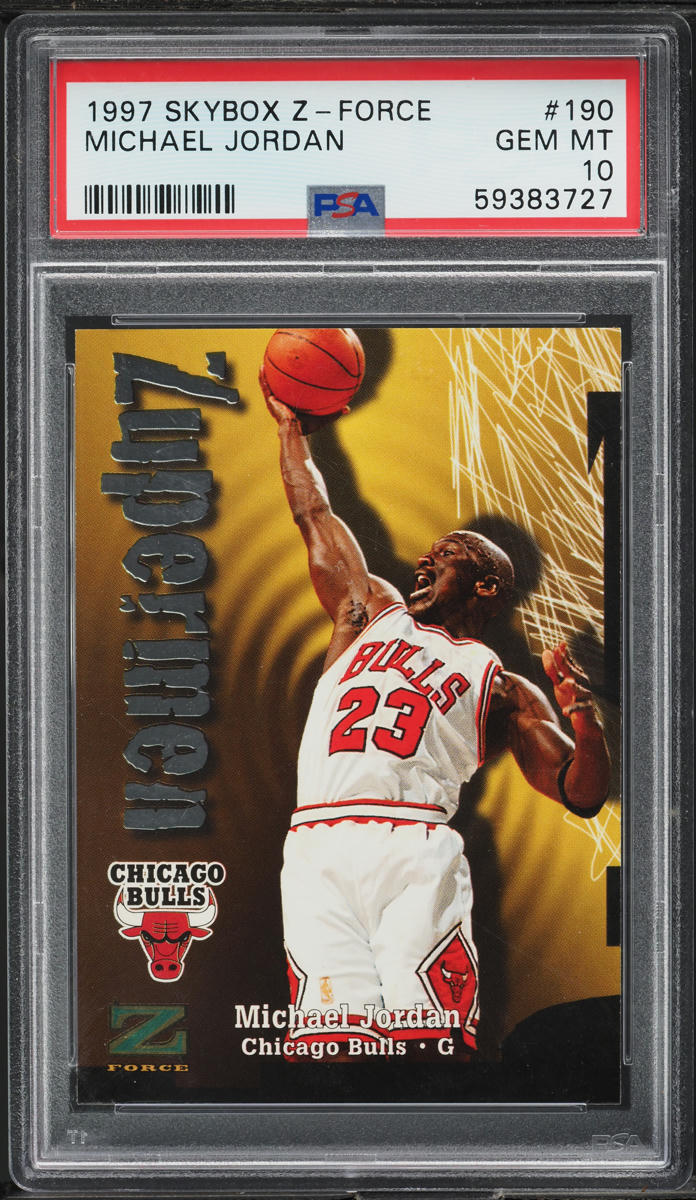 1997 Skybox Z-Force Zuperman Michael Jordan #190 PSA 10 GEM MINT on ...