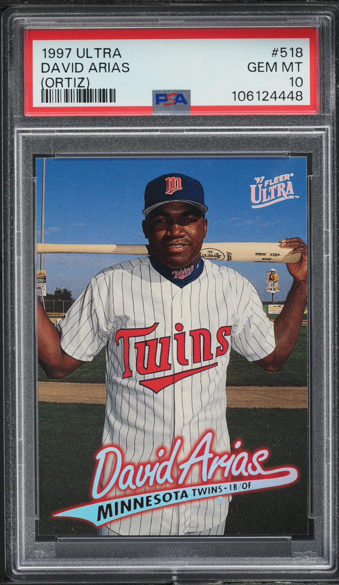 1997 Ultra David Ortiz #518 PSA 10 GEM MINT on Fanatics Collect