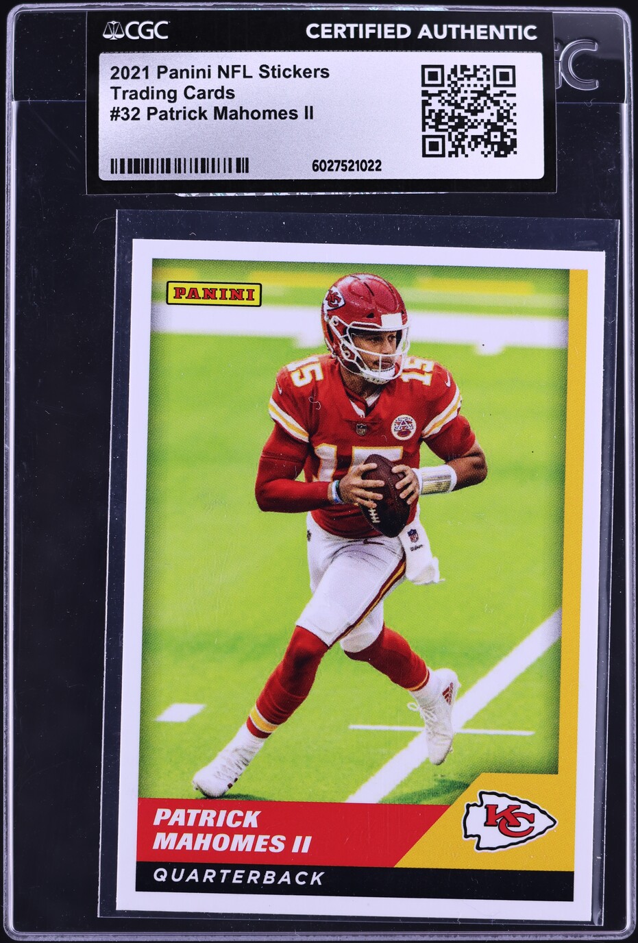 2021 Panini NFL Stickers Patrick Mahomes II #32 CGC AUTH on Fanatics ...