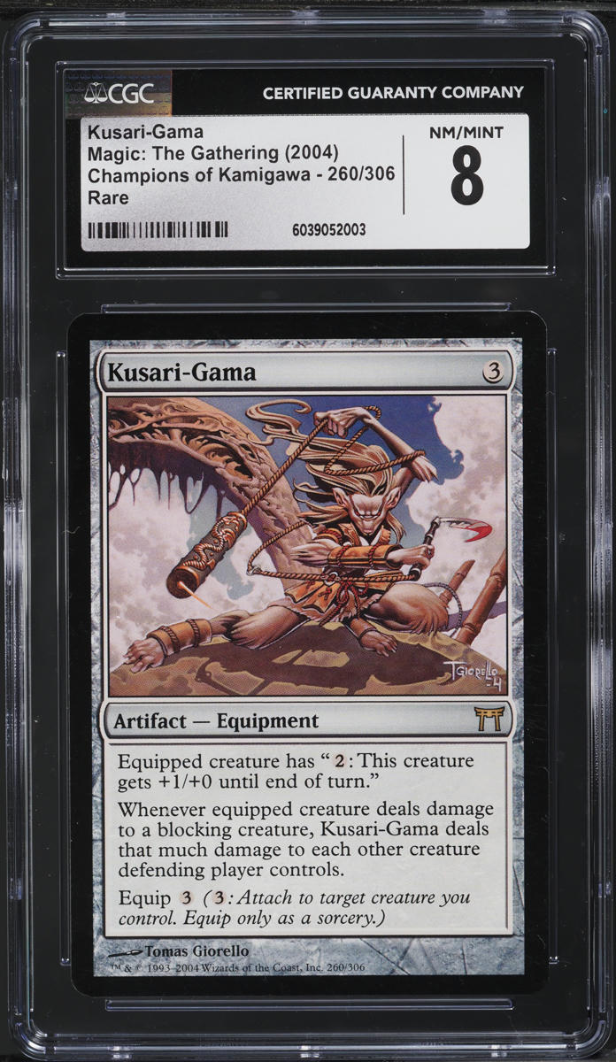 2004 Magic The Gathering MTG Champions Of Kamigawa Kusari-Gama #260 CGC 8 NM-MT on Fanatics Collect