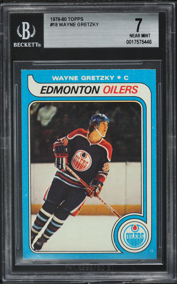 1979 Topps Hockey Wayne Gretzky ROOKIE #18 BGS 7 NRMT on Fanatics Collect