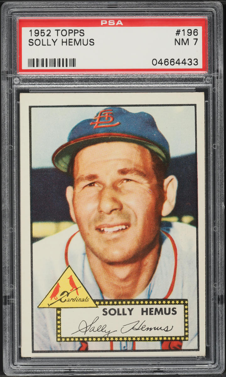 1952 Topps Solly Hemus #196 PSA 7 NRMT on Fanatics Collect