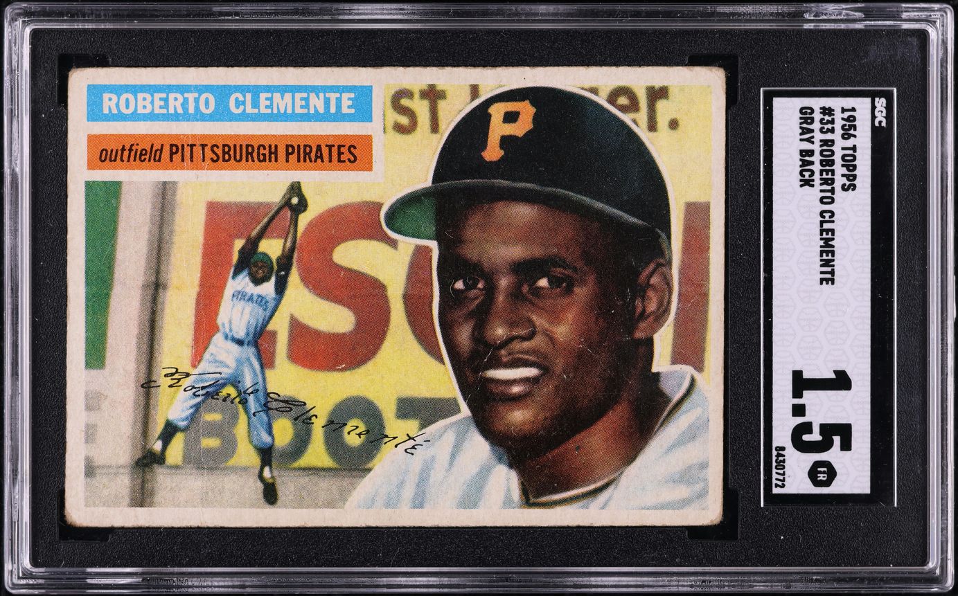 1956 Topps Roberto Clemente #33 SGC 1.5 FR on Fanatics Collect