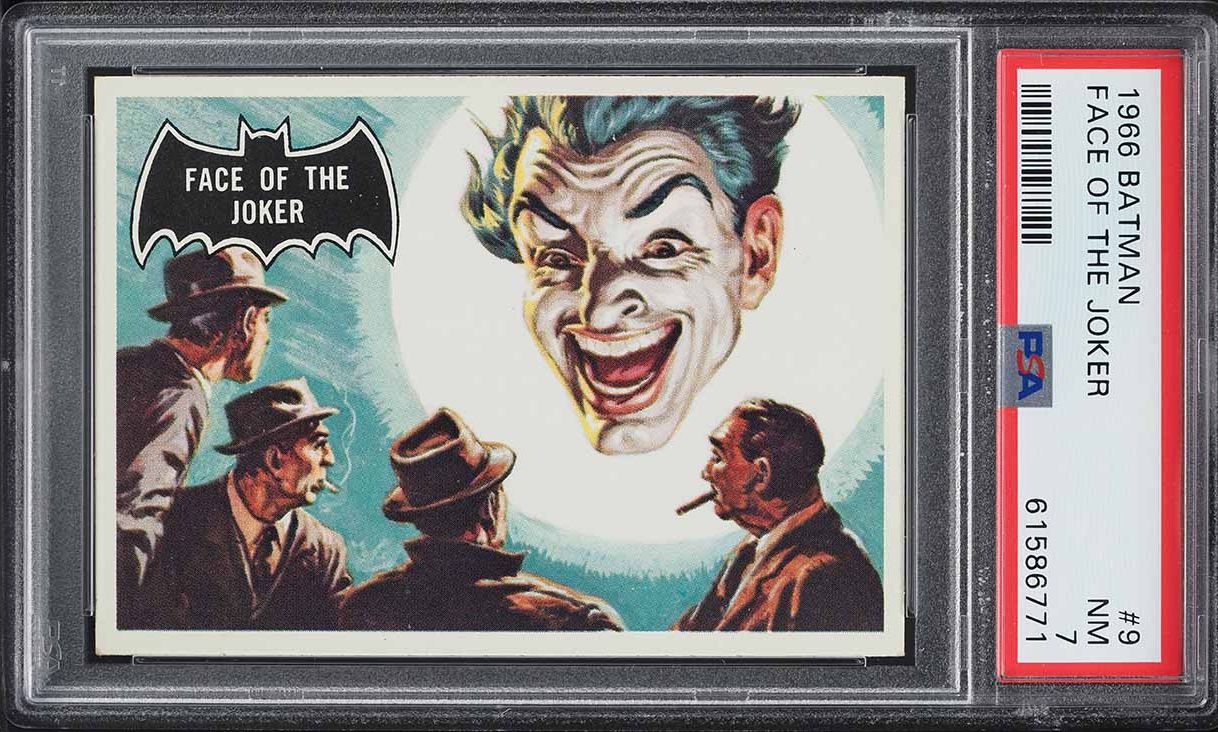 1966 Topps Batman Black Bat Face Of The Joker #9 PSA 7 NRMT on Fanatics ...