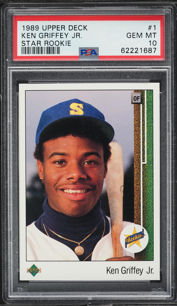 1989 Upper Deck Ken Griffey Jr. ROOKIE #1 PSA 10 GEM MINT on Fanatics ...