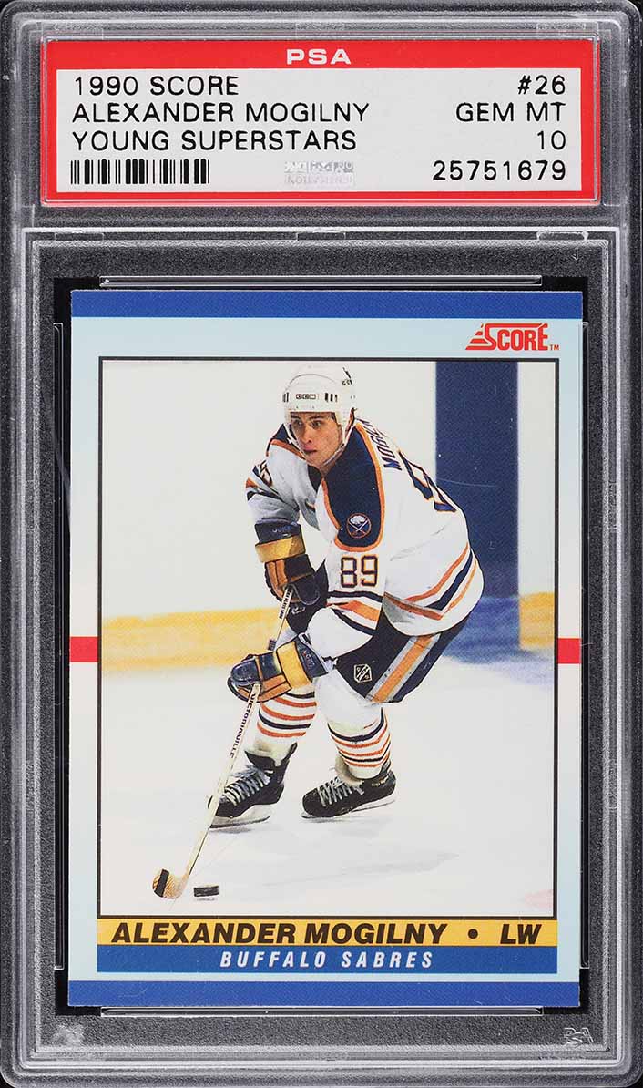 1990 Score Young Superstars Alexander Mogilny ROOKIE #26 PSA 10 GEM ...