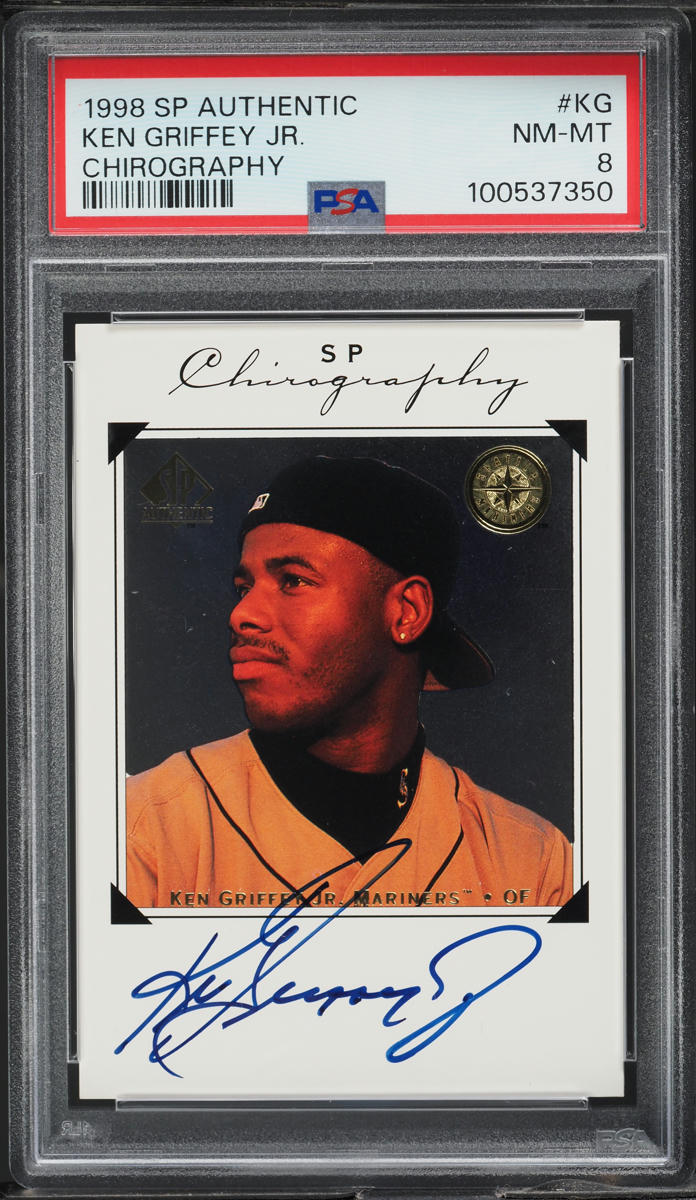 1998 SP Authentic Chirography Ken Griffey Jr. AUTO #KG PSA 8 NM-MT on ...