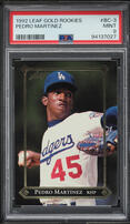 1992 Leaf Gold Pedro Martinez ROOKIE #BC-3 PSA 9 MINT