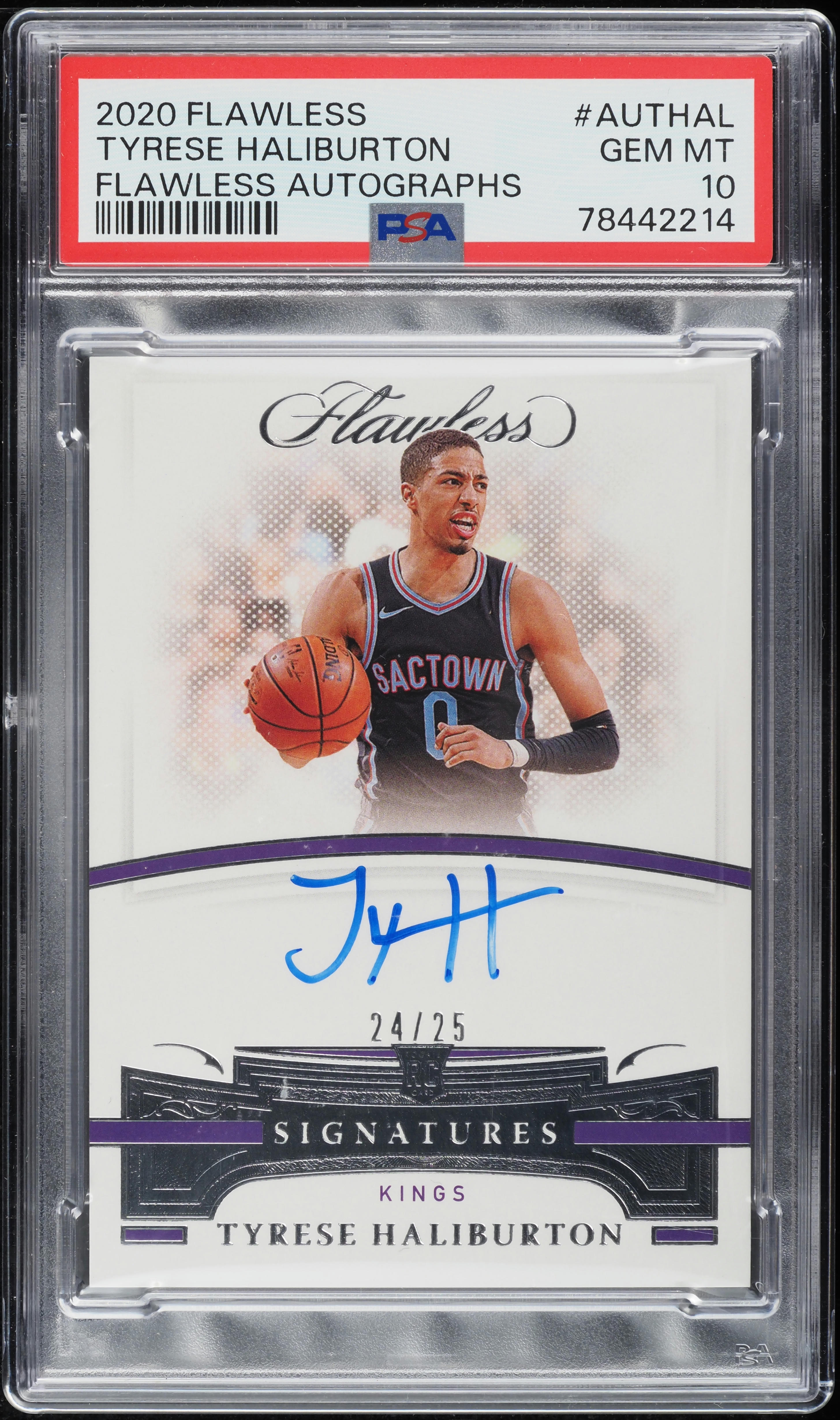 Tyrese Haliburton 2020 Flawless #AUT-HAL Flawless Autographs /25 Price ...