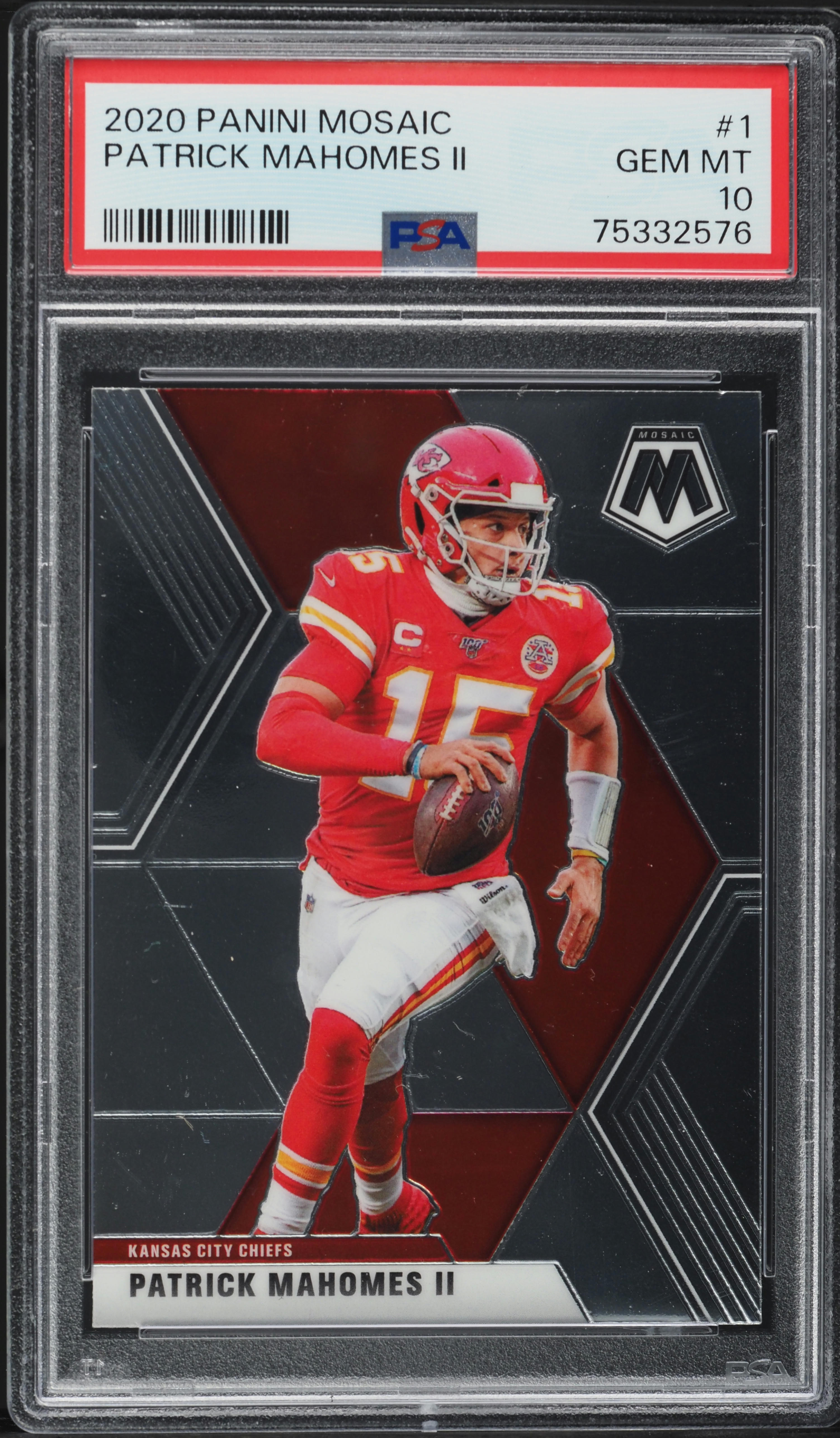 Patrick Mahomes II 2020 Mosaic #1 Base PSA 10 Price Guide - Sports Card ...