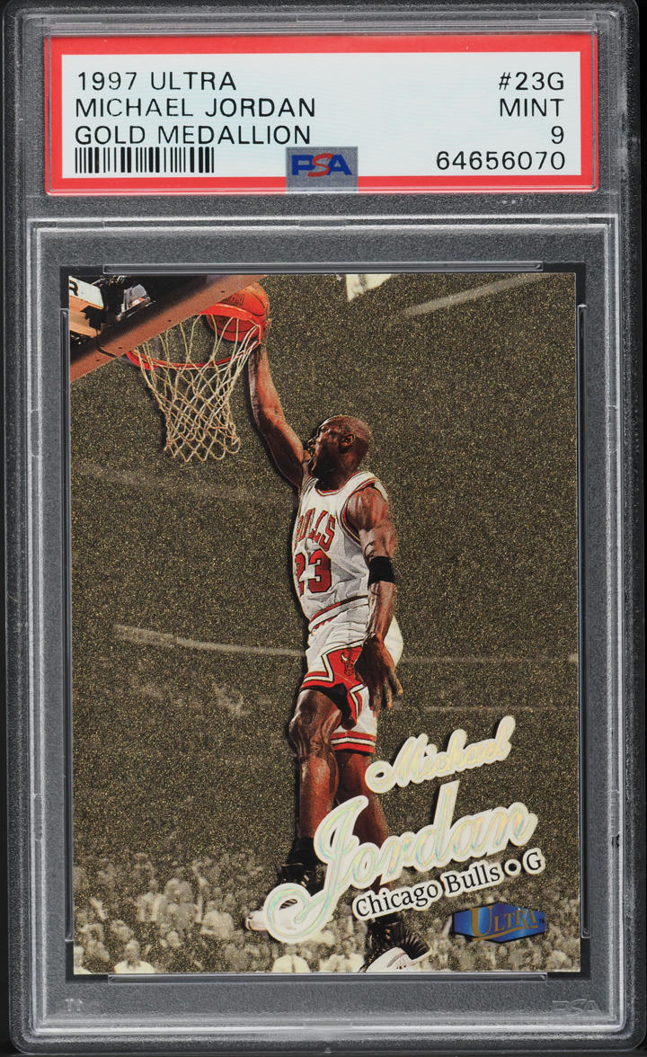 1997 Ultra Gold Medallion Michael Jordan #23G PSA 9 MINT