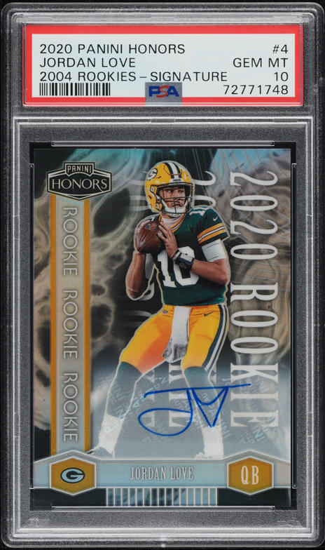 2020 Panini Honors '04 Jordan Love ROOKIE AUTO /49 #4 PSA 10 GEM MINT