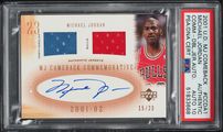 2001 UD MJ Comeback Commemorative Michael Jordan PATCH AUTO DNA 10 /23 ...