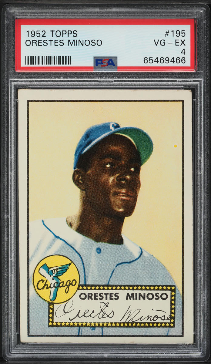 1952 Topps Minnie Minoso ROOKIE #195 PSA 4 VGEX