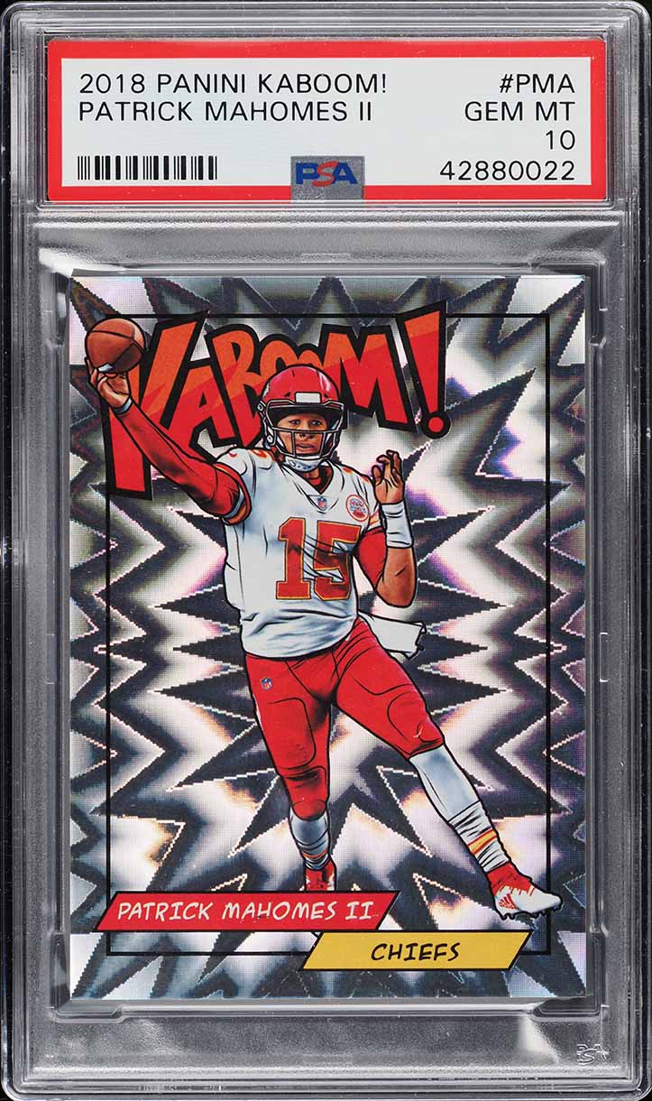 2018 Panini Kaboom! Patrick Mahomes II #K-PMA PSA 10 GEM MINT