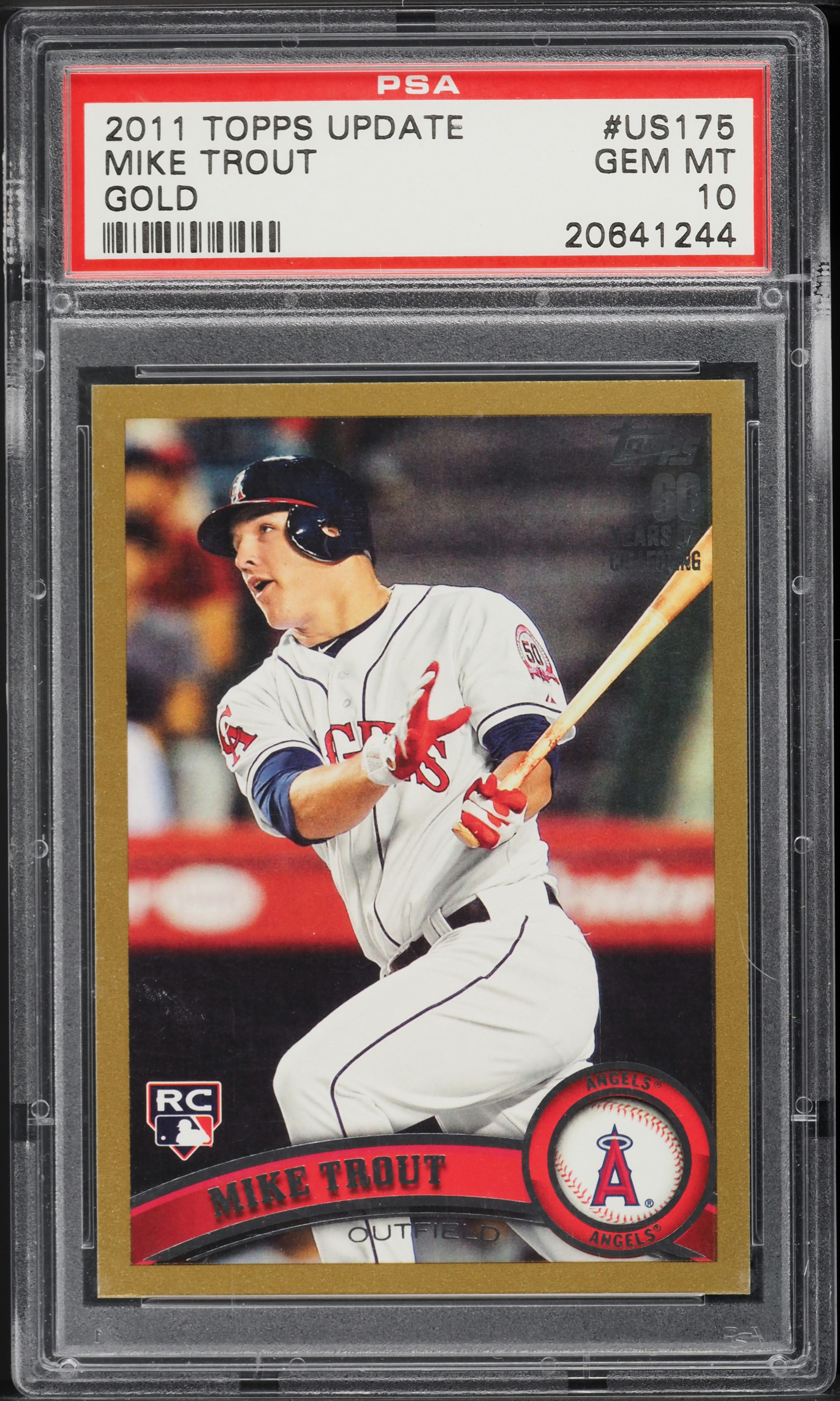 Mike Trout 2011 Topps Update #US175 Gold /2011 PSA 10 Price Guide ...
