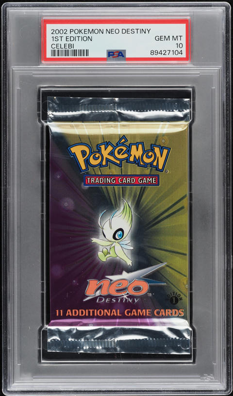 2002 Pokemon Neo Destiny Pack Celebi 1st Edition PSA 10 GEM MINT
