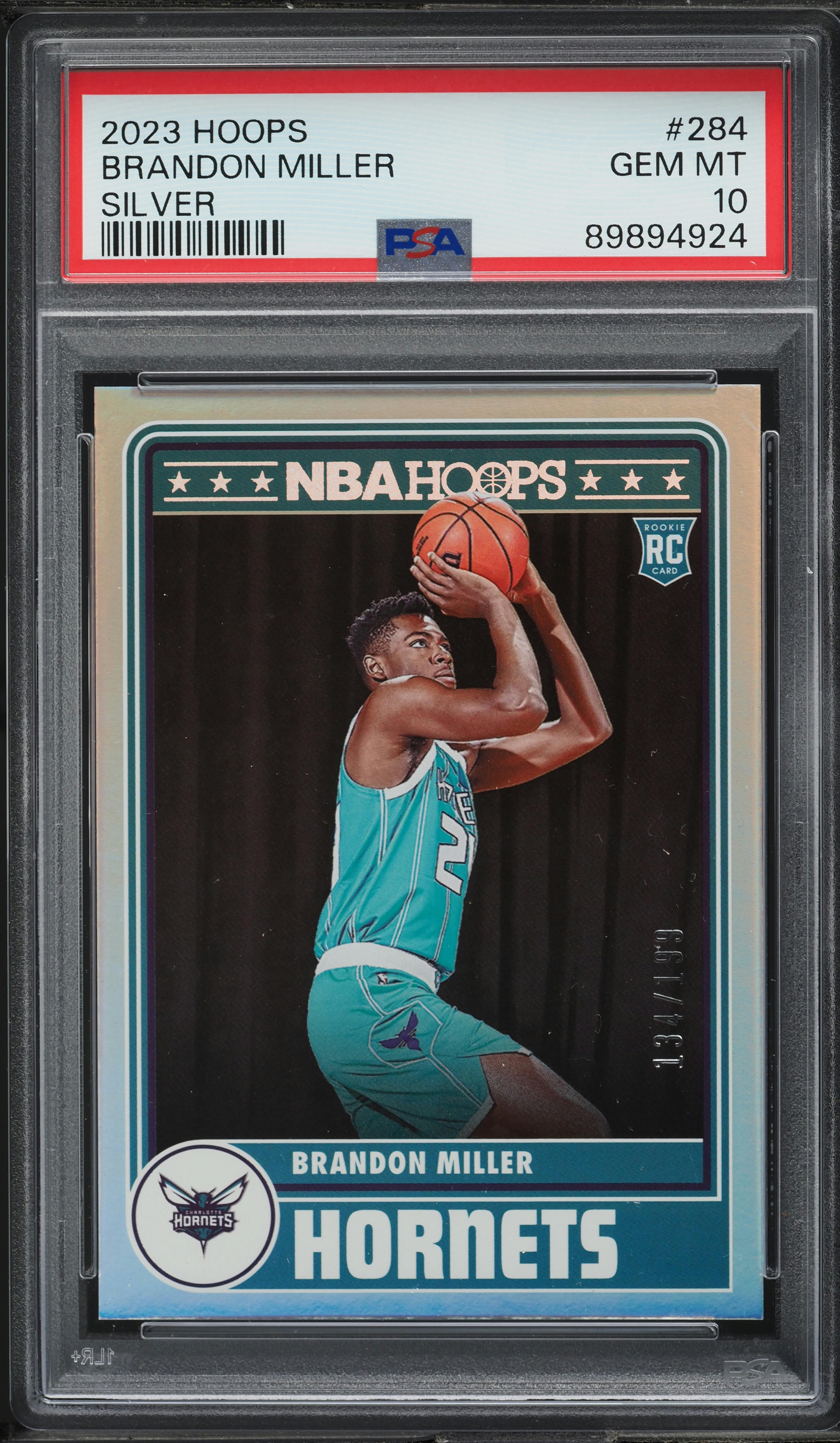 Brandon Miller 2023 Hoops #284 Tribute - Silver /199 Price Guide ...