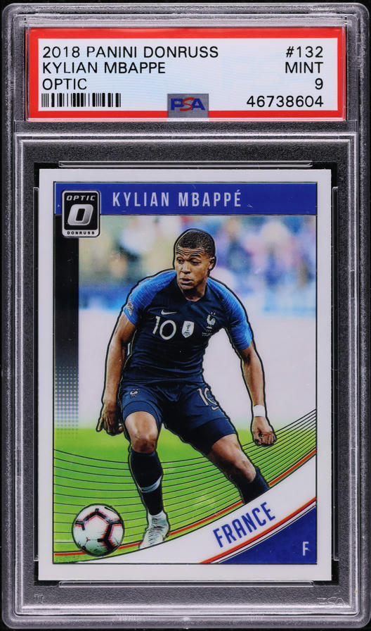 2018 Donruss Optic Kylian Mbappe ROOKIE #132 PSA 9 MINT