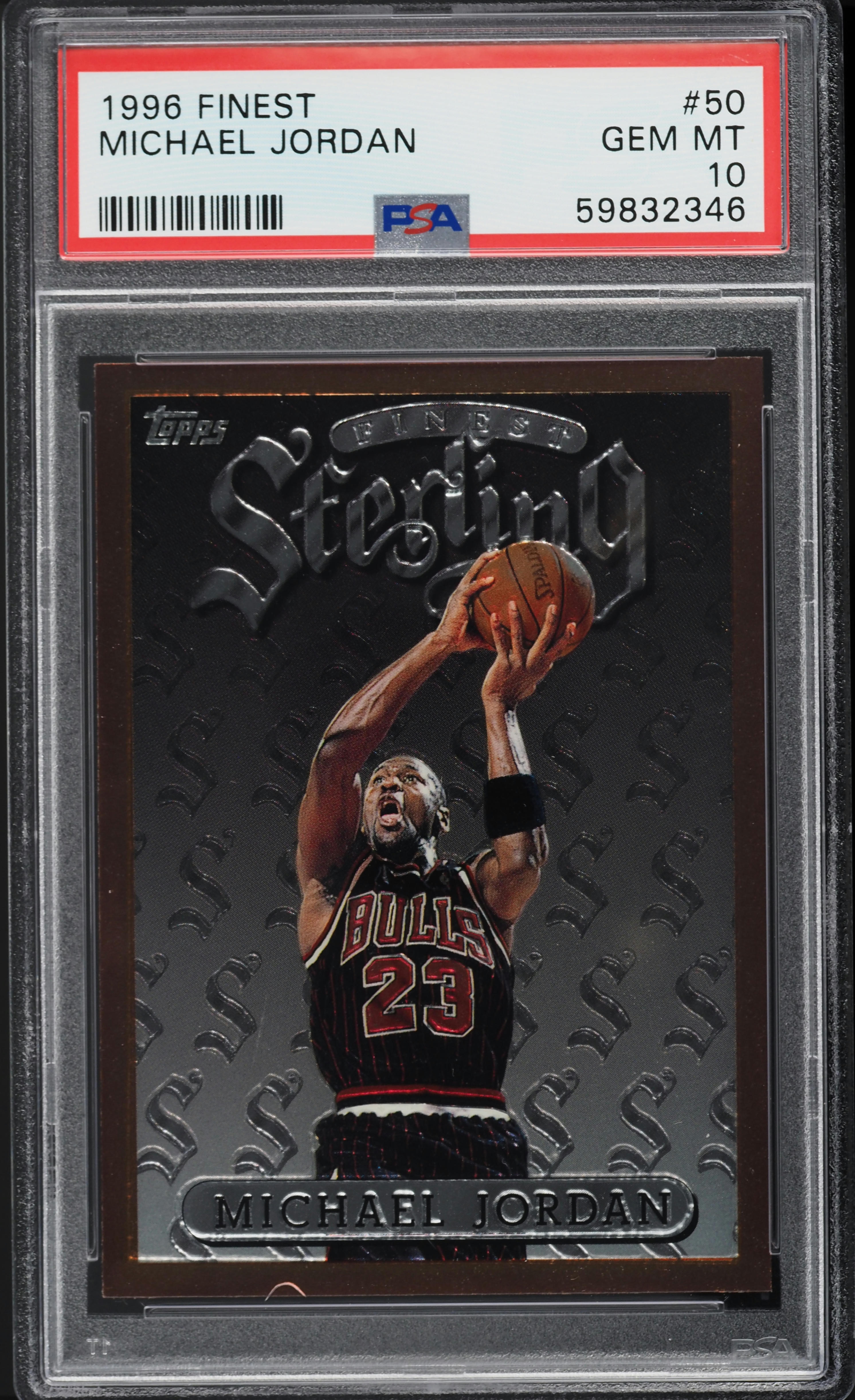 Michael Jordan 1996 Topps Finest #50 Bronze - Base (No Coating) Price ...
