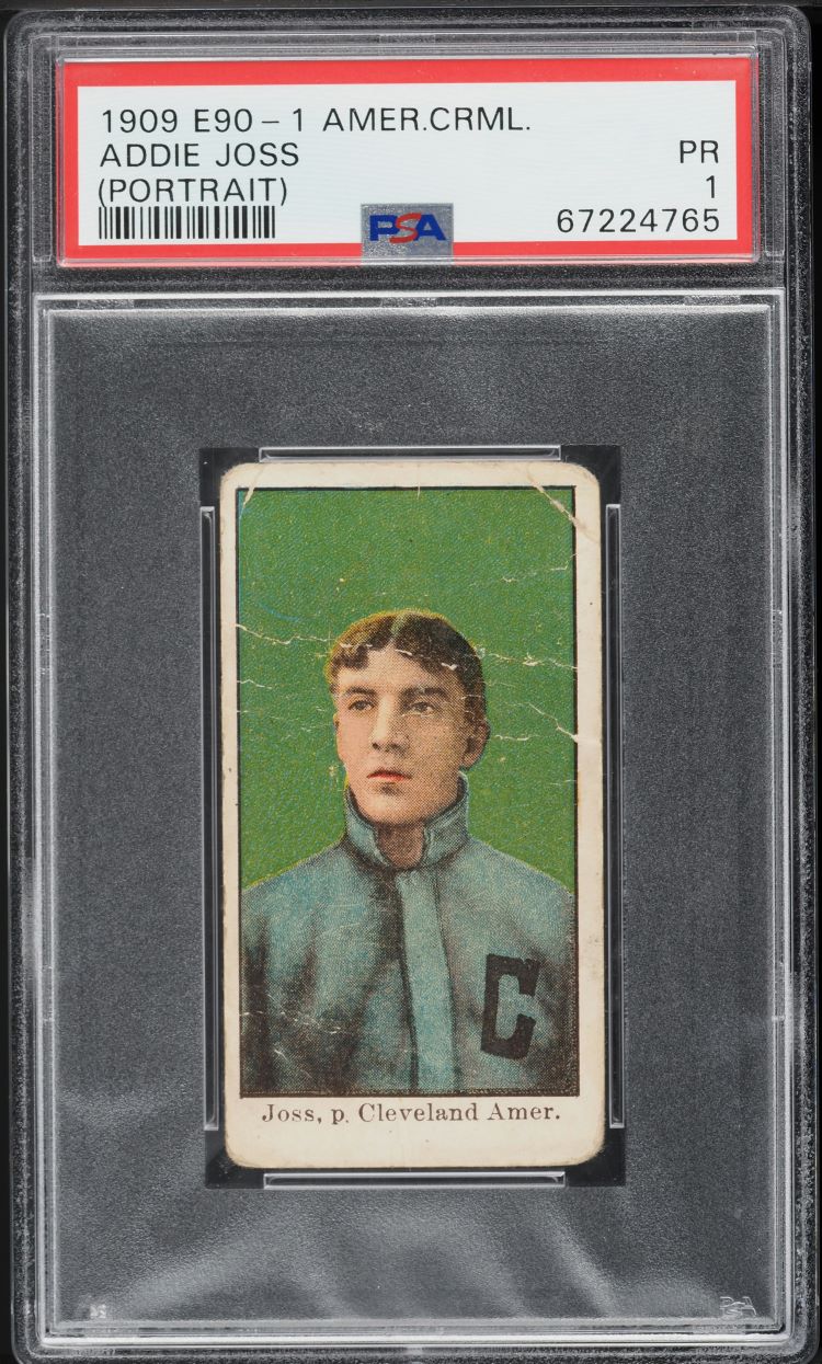 1909 E90-1 American Caramel Addie Joss PORTRAIT PSA 1 PR