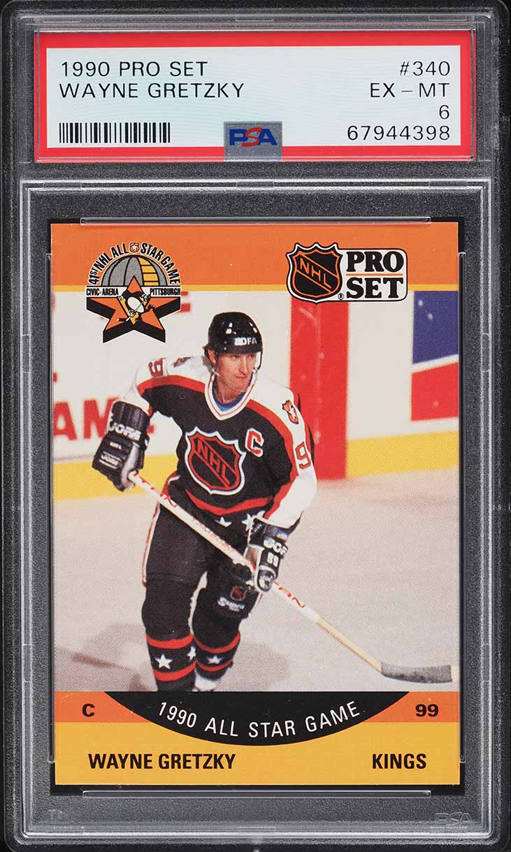 1990 Pro Set Hockey Wayne Gretzky #340 PSA 6 EXMT