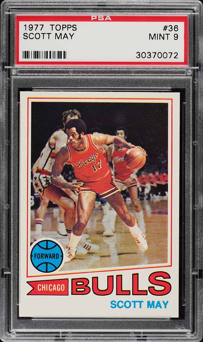 1977 Topps Basketball Scott May #36 PSA 9 MINT