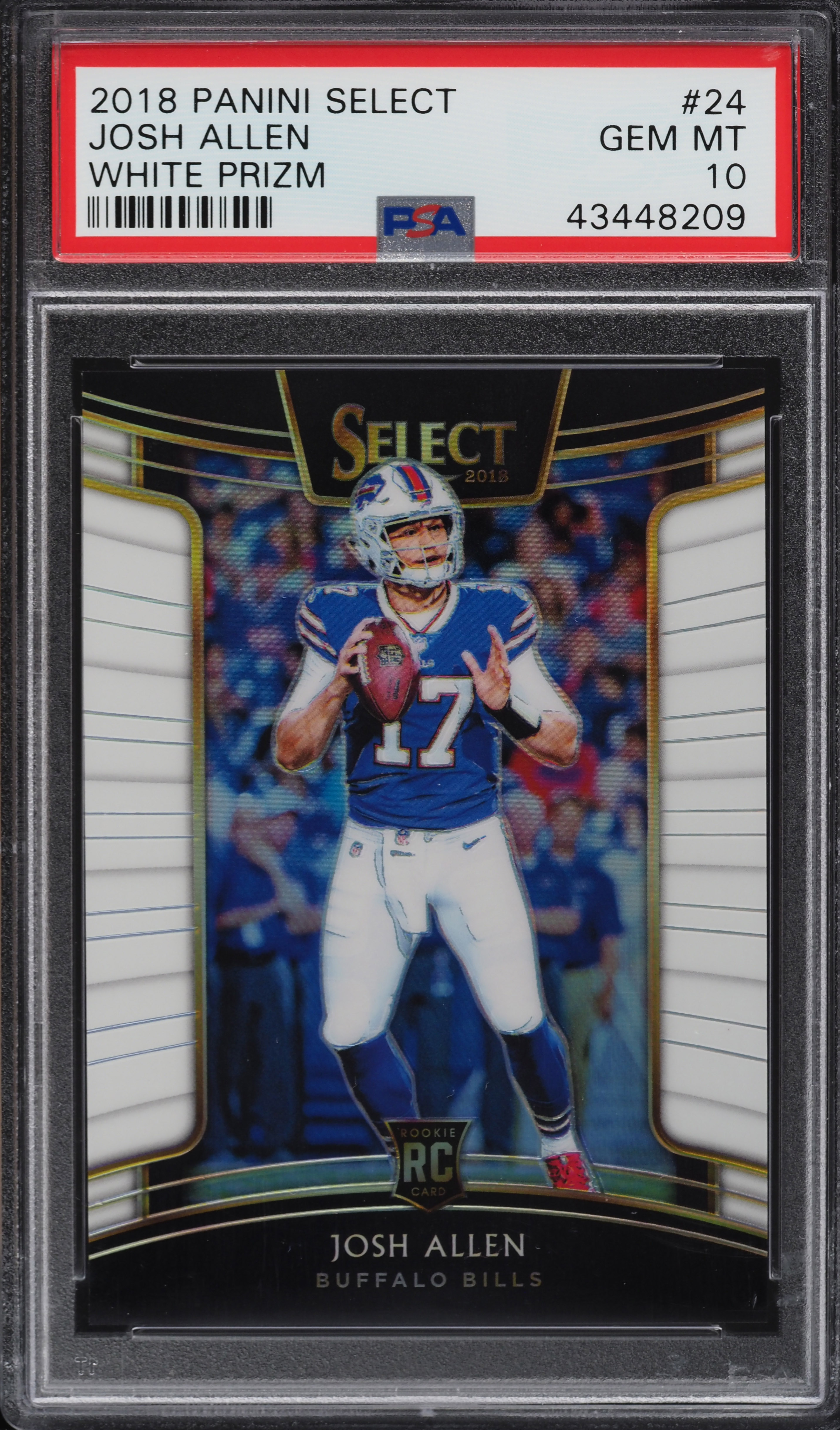 Josh Allen 2018 Select #24 Concourse White /75 Price Guide - Sports ...
