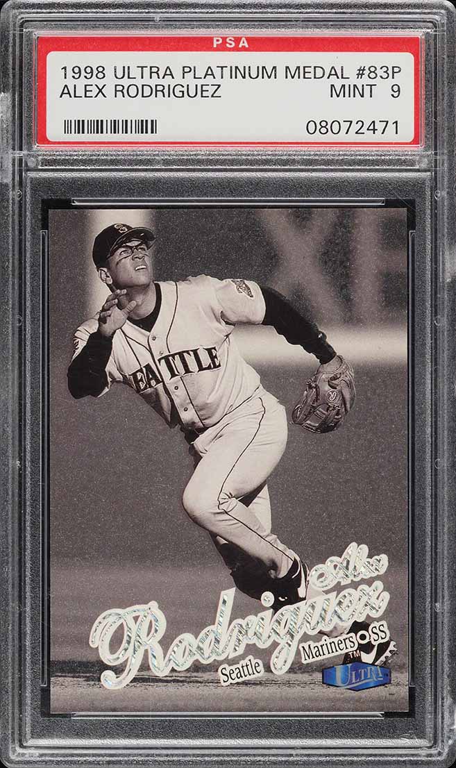 1998 Ultra Platinum Medallion Alex Rodriguez /100 #83P PSA 9 MINT