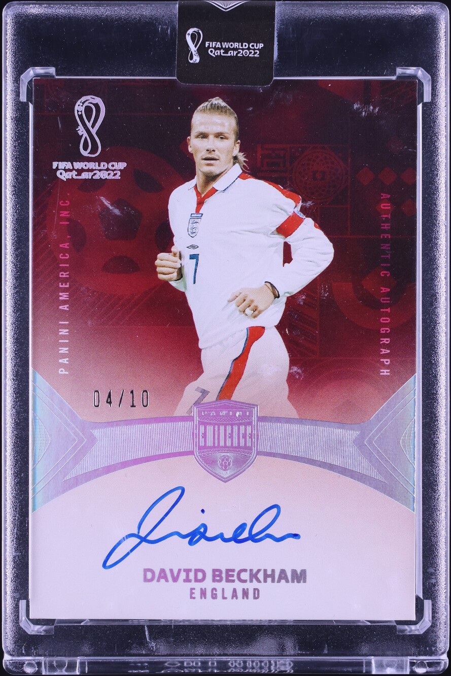 David Beckham 2022 Eminence FIFA World Cup #CJ-DBE Crown Jewels - Gold ...
