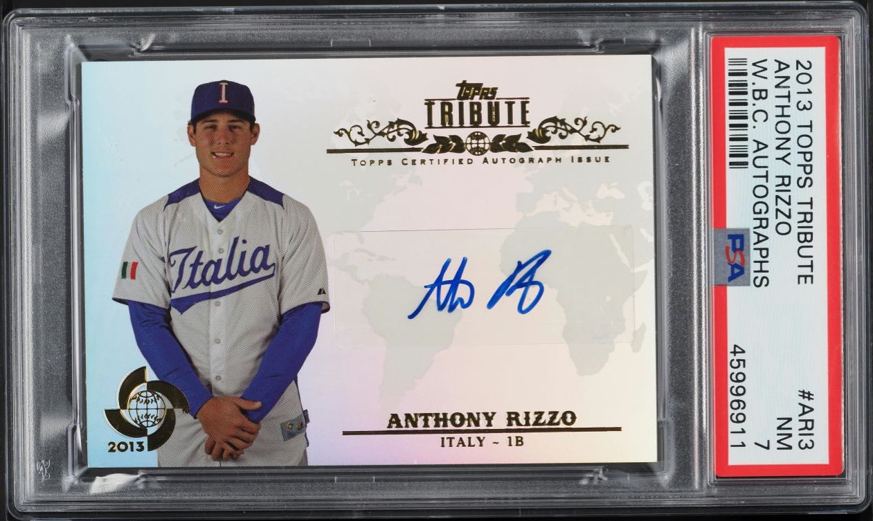 2013 Topps Tribute World Baseball Classic Anthony Rizzo AUTO #WTAARI3 ...