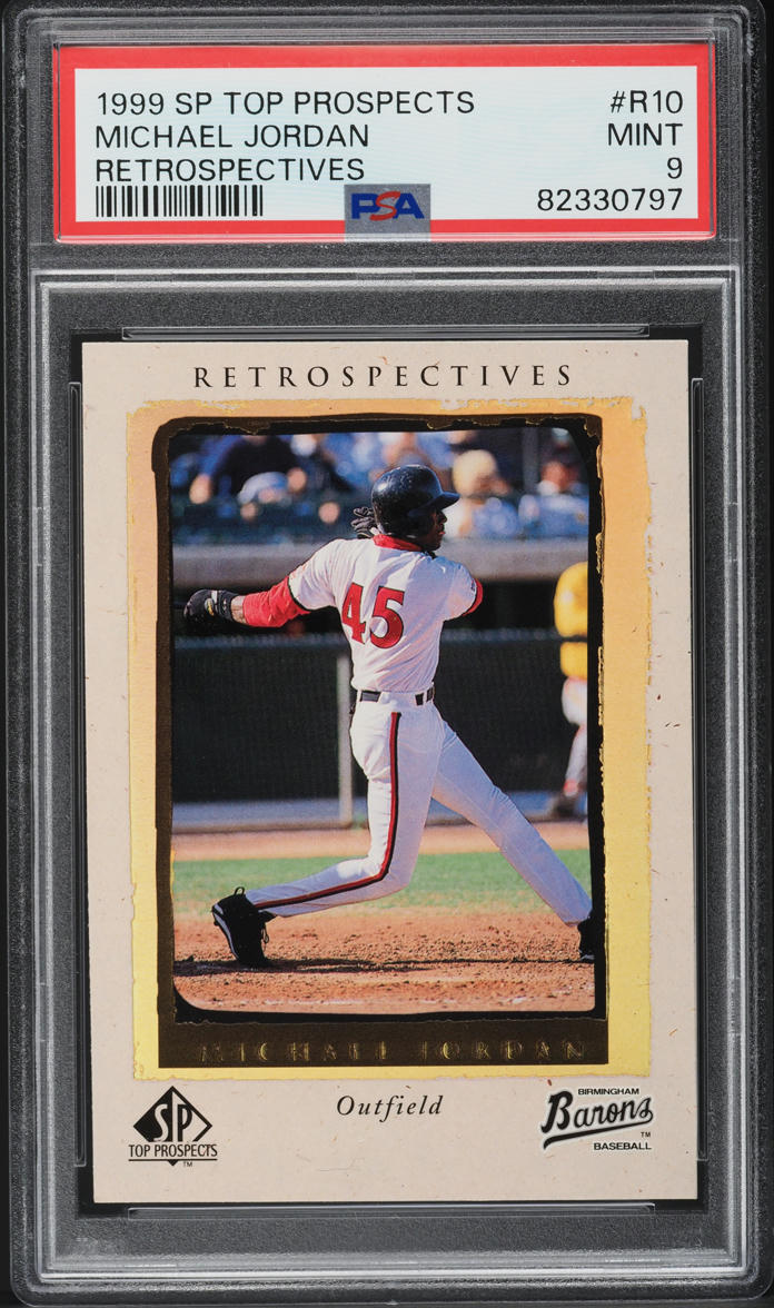 1999 SP Top Prospects Retrospectives Michael Jordan #R10 PSA 9 MINT