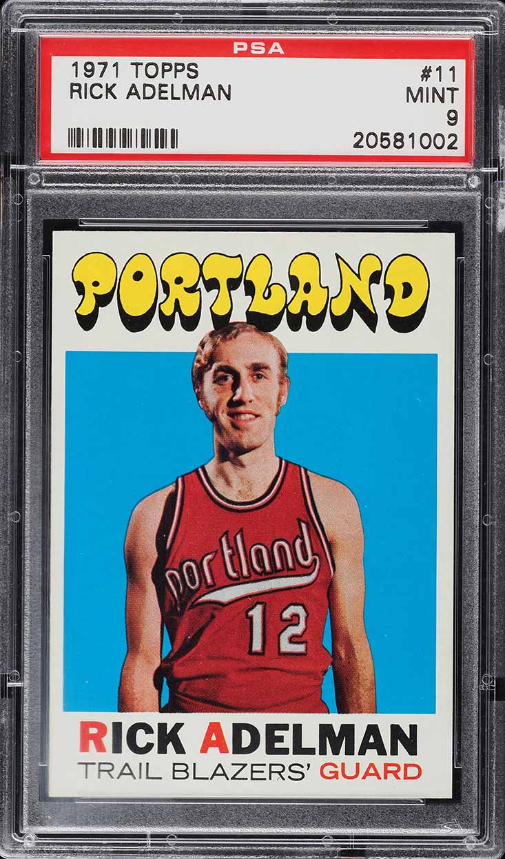1971 Topps Basketball Rick Adelman #11 PSA 9 MINT