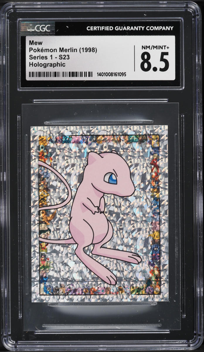 1999 Pokemon Merlin Sticker Prism Mew #S23 CGC 8.5 NM-MT+ - Weekly ...
