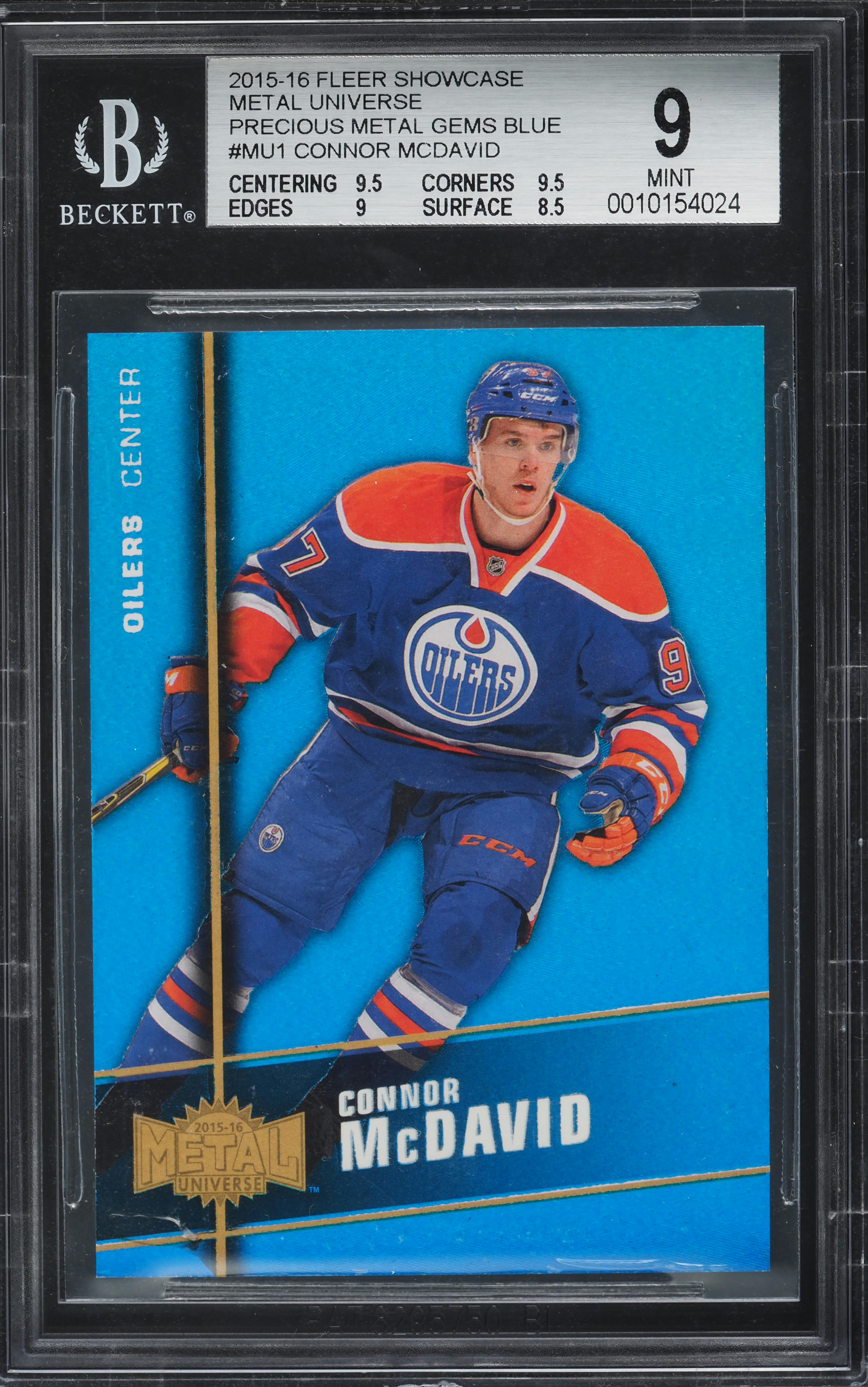 Connor McDavid 2015 Fleer Showcase #MU-1 Metal Universe - Precious ...