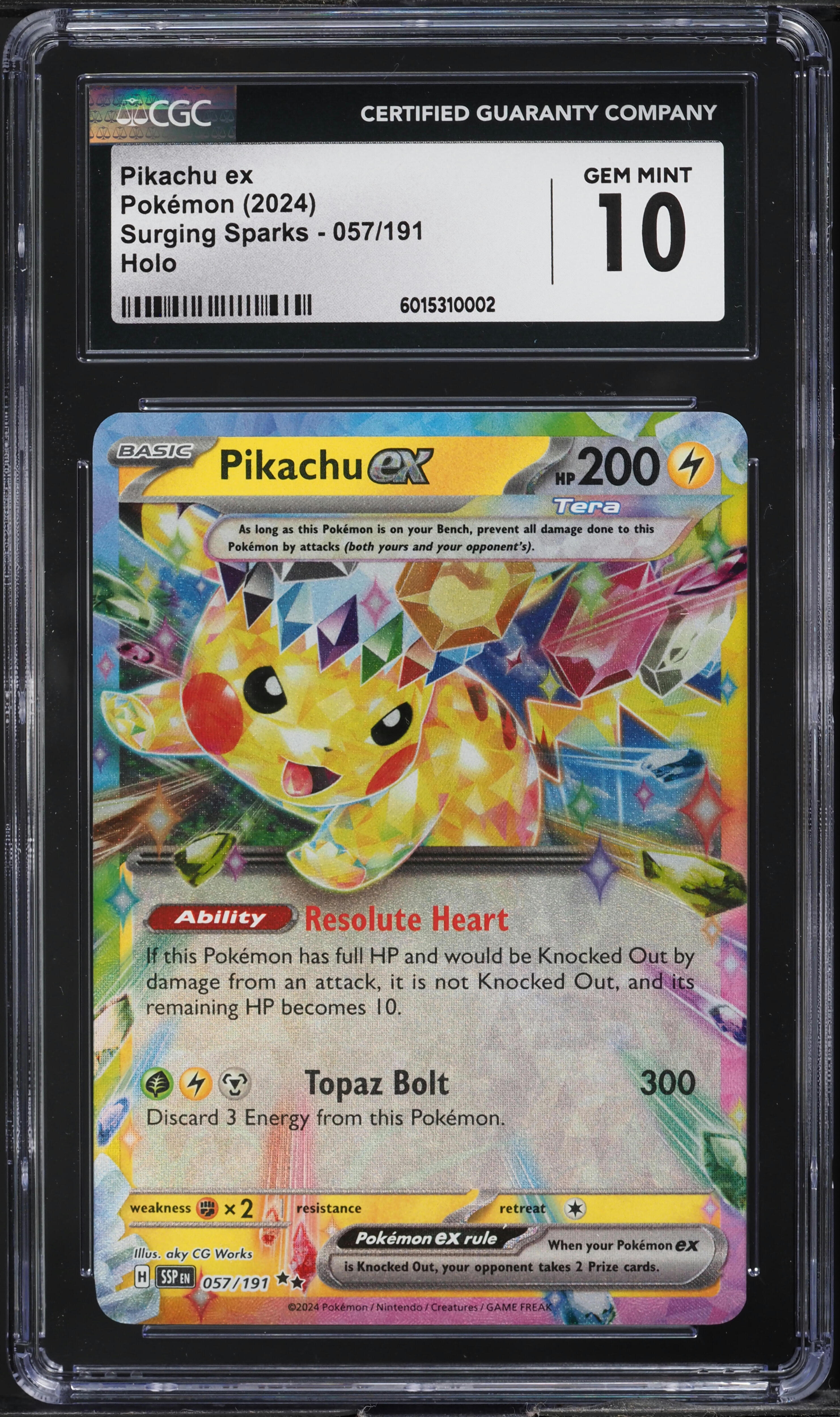 Pikachu ex 2024 Scarlet & Violet: Surging Sparks #057/191 Double Rare Price Guide - Sports Card ...