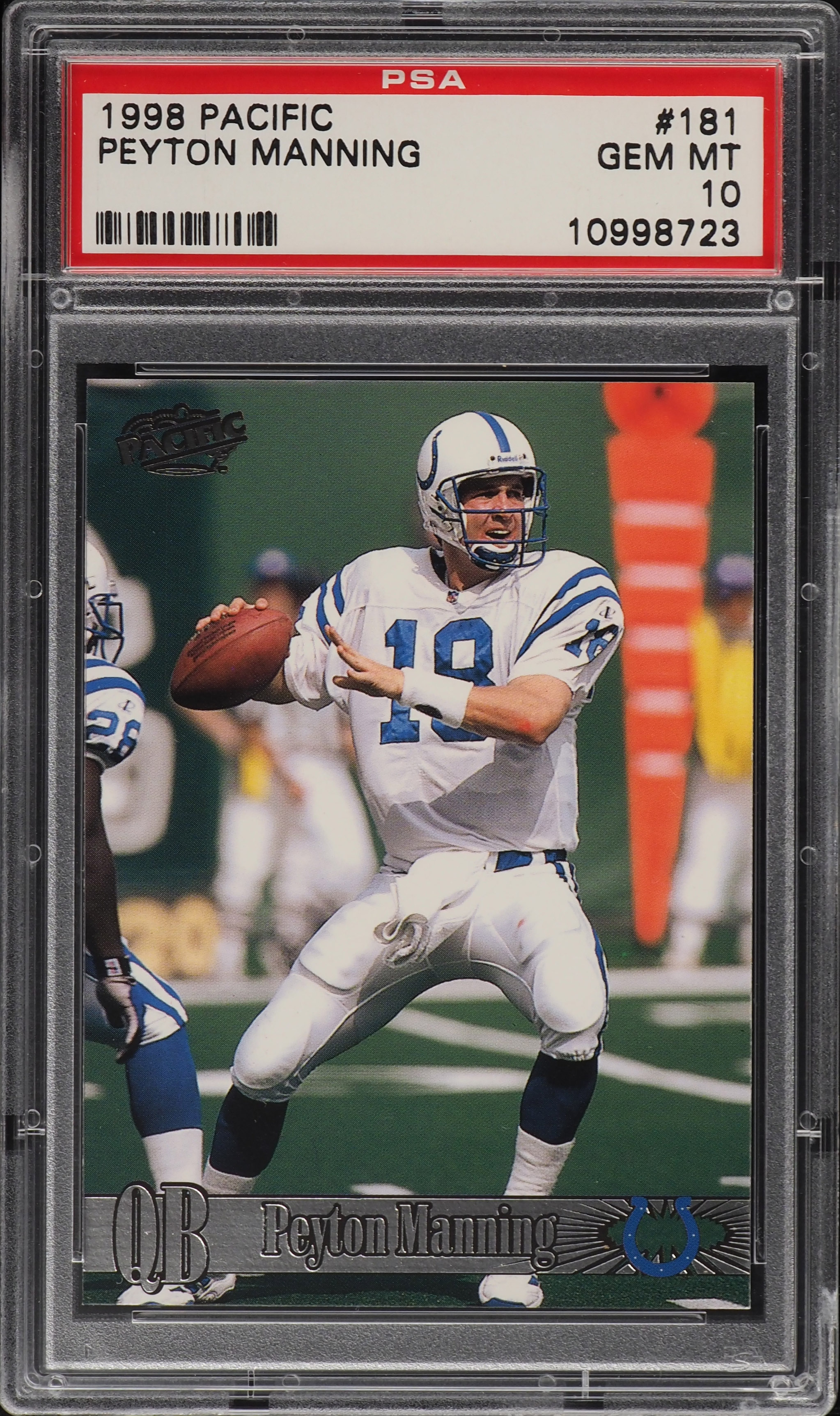 Peyton Manning 1998 Pacific #181 Base Price Guide - Sports Card Investor