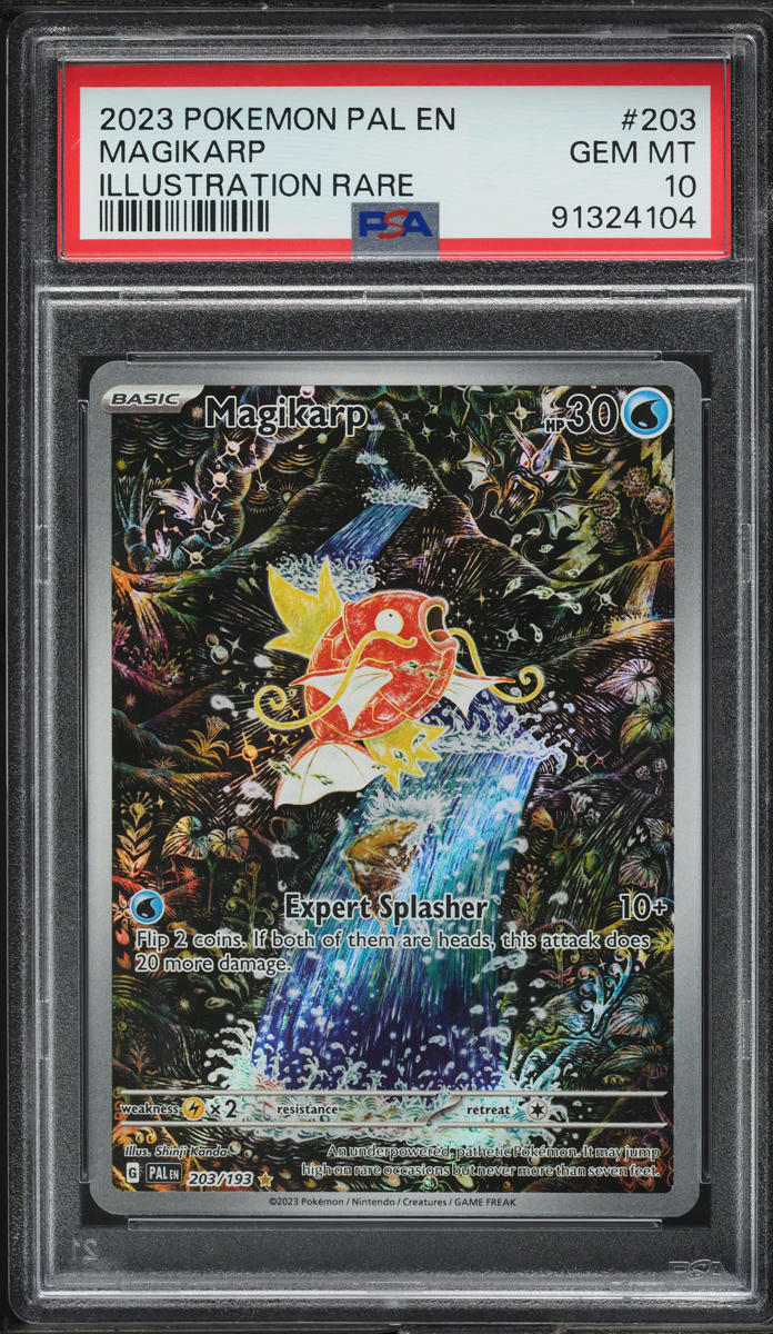 2023 Pokemon SV Paldea Evolved Illustration Rare Magikarp #203 PSA 10 ...
