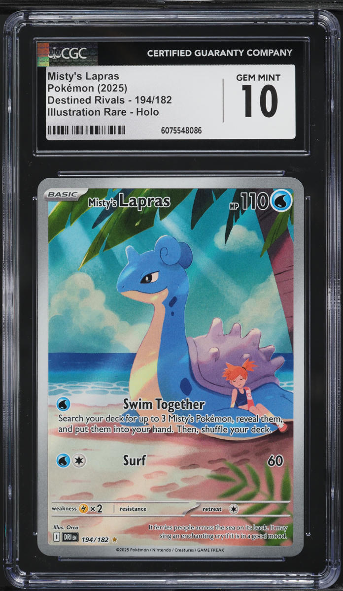 Misty's Lapras 2025 Scarlet & Violet: Destined Rivals #194/182 Illustration Rare Price Guide ...
